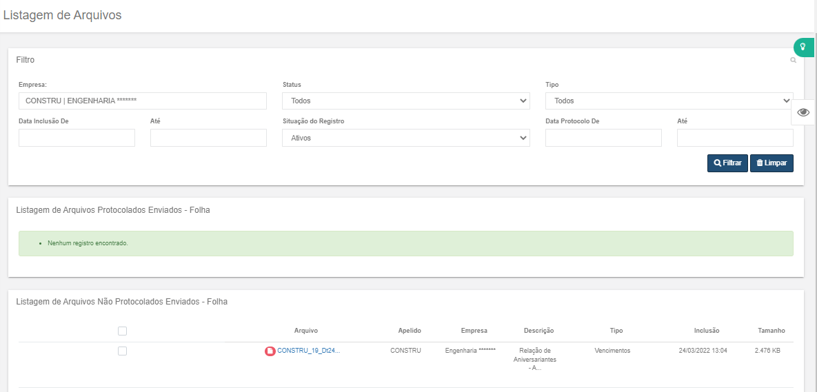 Como protocolar os arquivos manualmente? – Autoatendimento