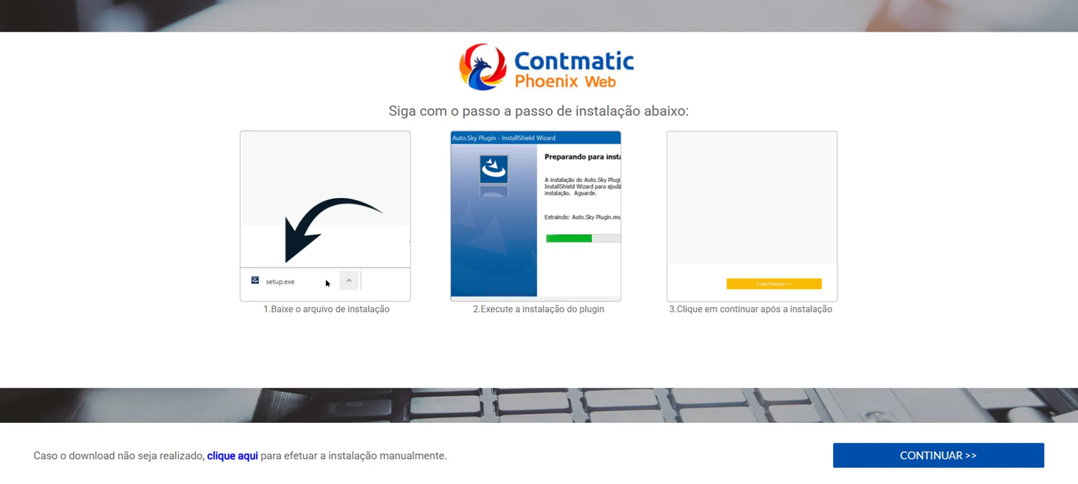 Primeiro acesso – Autoatendimento Contmatic