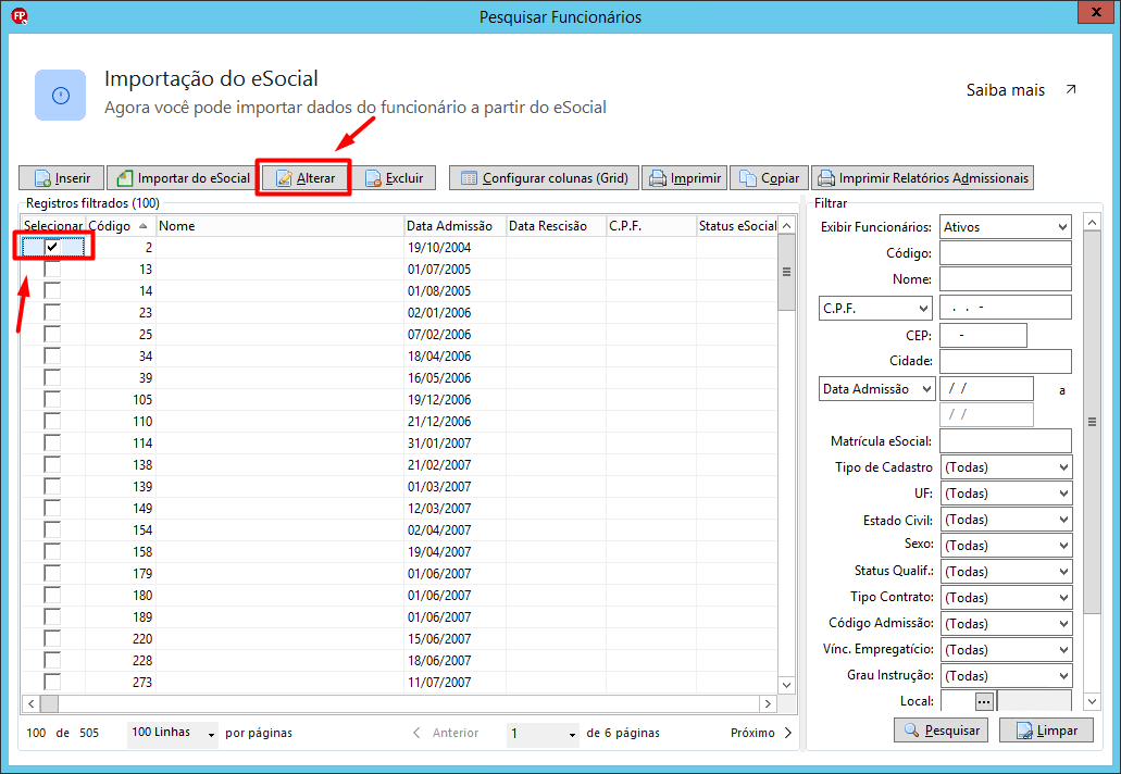 Folha | Relatórios – Configuração do nome social no relatório mensal da ...