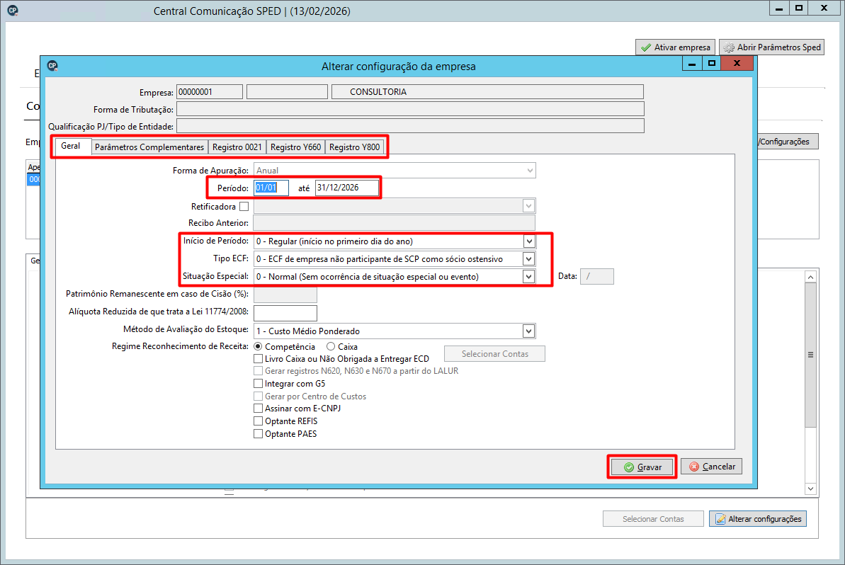 Emissão da ECF – Autoatendimento Contmatic